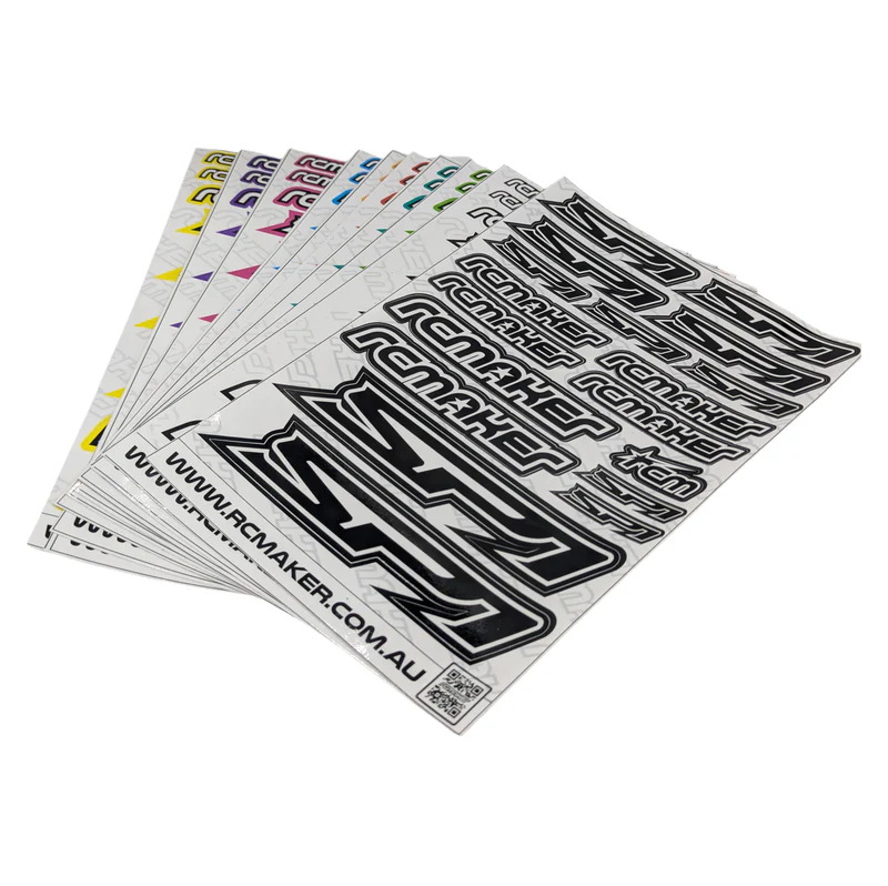 RC MAKER SP1 Pro Decal Sheet (Assorted Colors) | Red | RCM-SP-15010