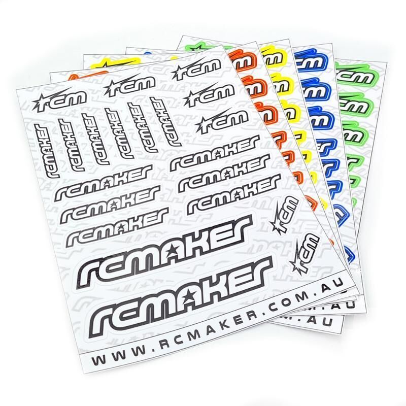 RC MAKER Premium Aufkleberbogen - Rot | RCM-RCMD-R