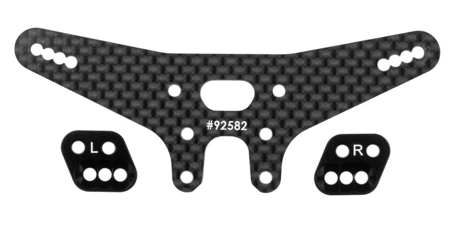 Team Associated RC10B7.1 FT Gull Dropper And Rear Shock Tower Set, -2mm ...