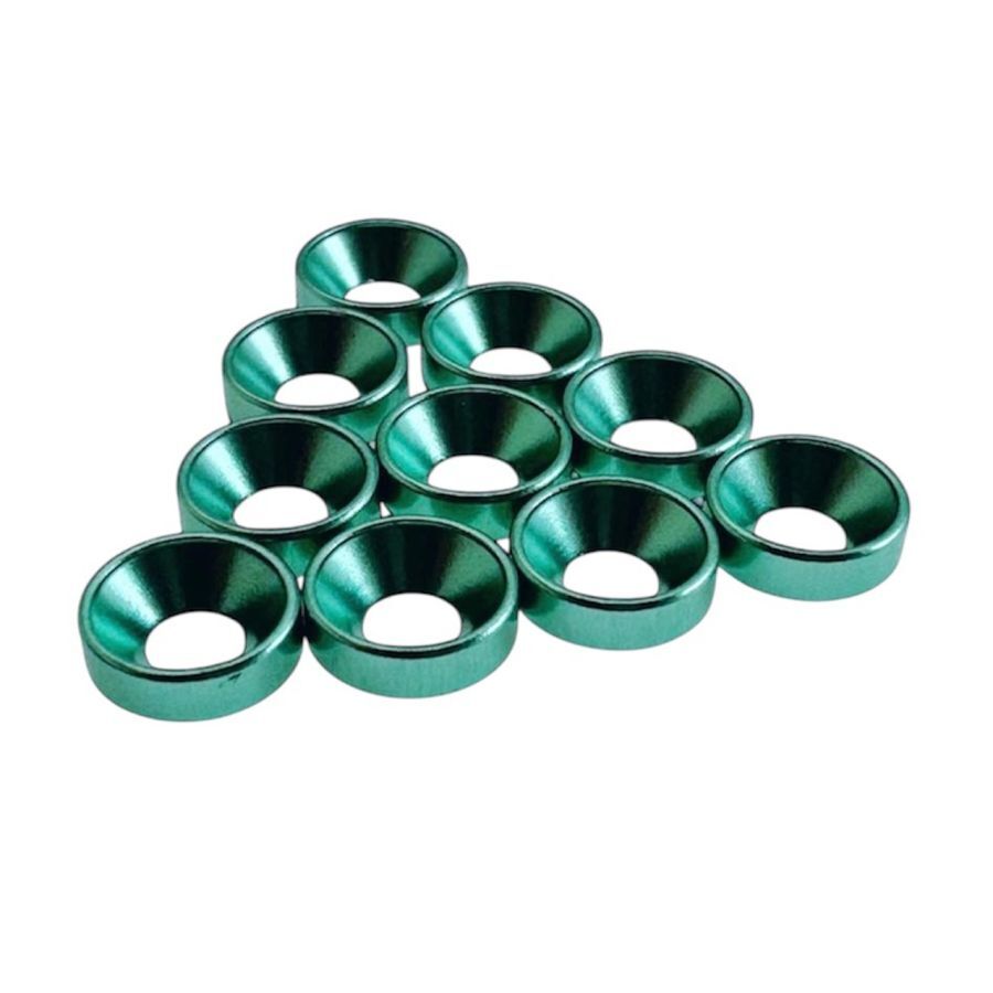 MR33 Aluminum Countersunk Washers - Mint (10) | MR33-901012