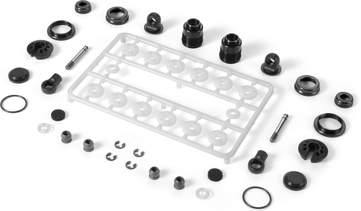 XRAY 0ULP Aluminium Shock Set - Black (2) | XR-308308-K