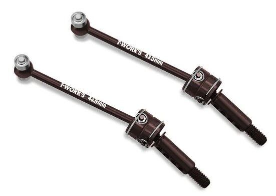 T-Work`s Dual Ball Bearing Front Drive Shaft 43,5mm for Mugen Seiki MTC ...