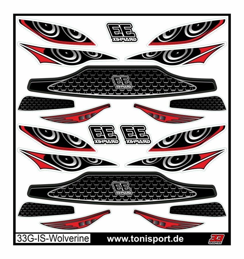33Graphix Inside Headlight / Grill Sticker ZooRacing Wolverine MAX ...
