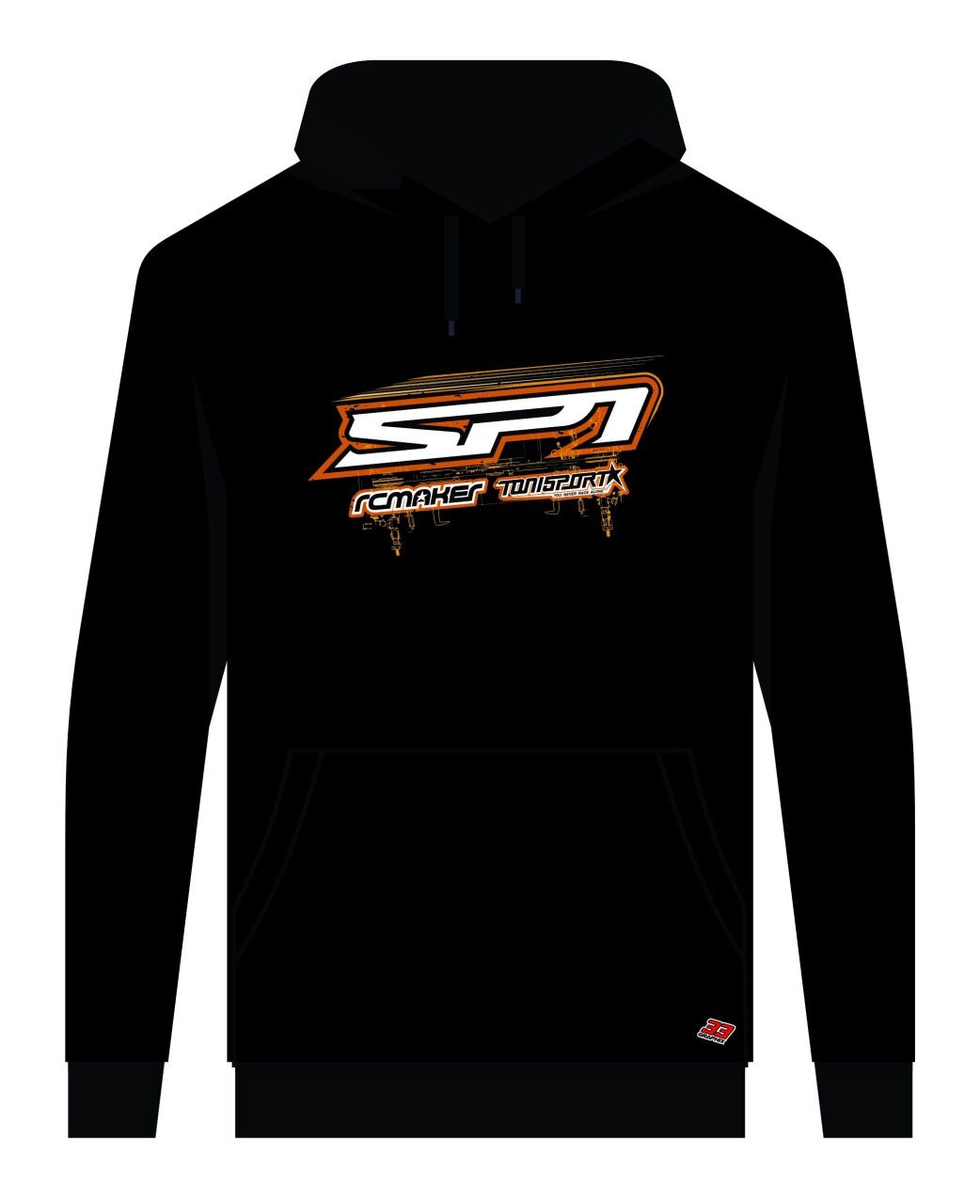 RC MAKER SP1 Team Hoodie - Black | S | 33G-Hoody-RCMAKER-SP1-Black-S