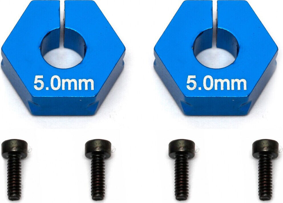 Team Associated Factory Team Clamping Wheel Hexes, 5,0mm | AE-91609