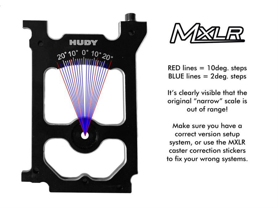 MXLR Sticker Caster Sticker for Hudy Setup System, TC | MAX-07-007