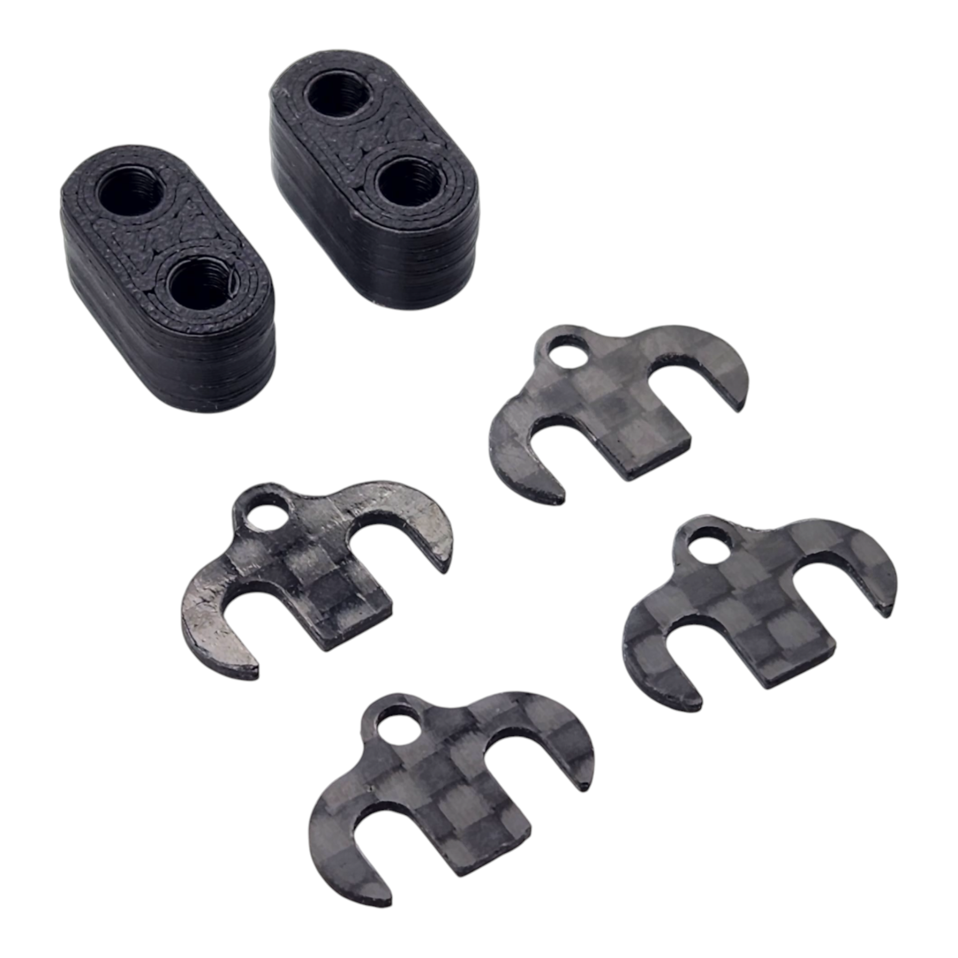 INOV8 3DX Carbon Horizontal Rear Body Post Spacer Set Xray X4-26 (1 ...